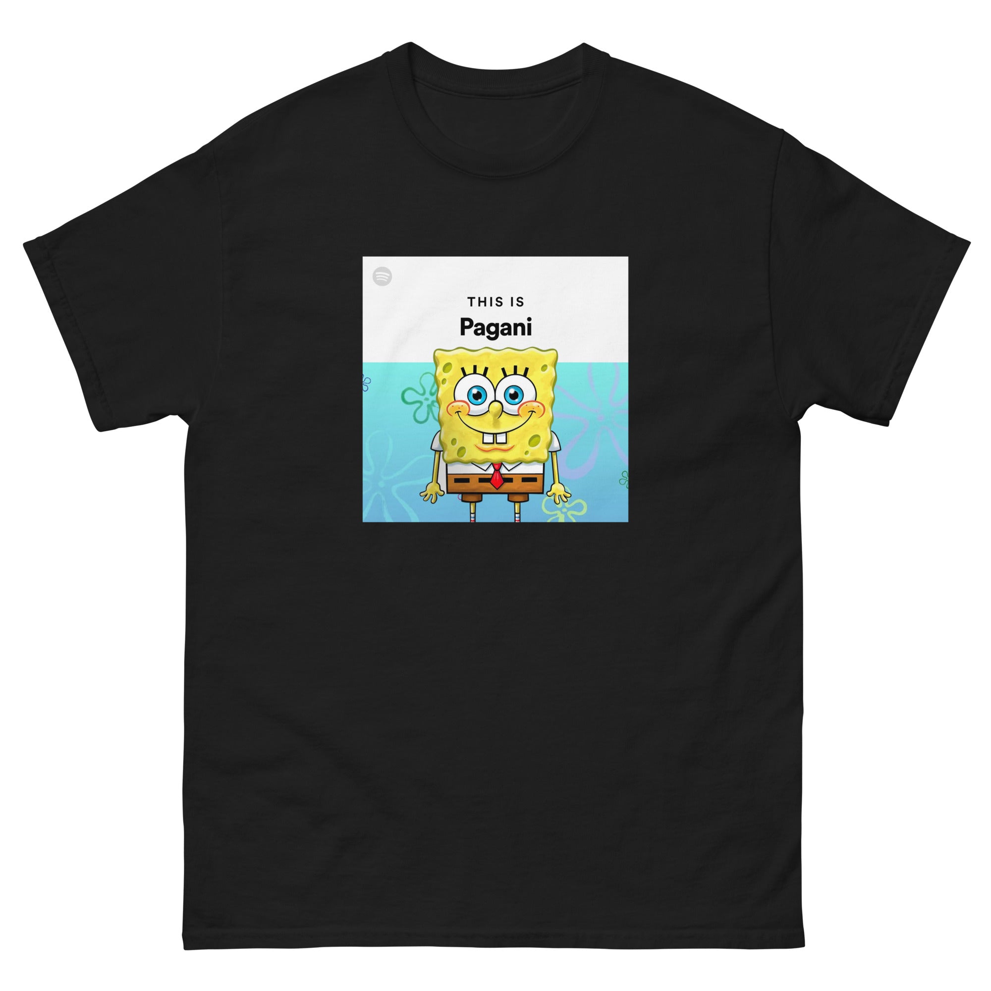 This is Pagani Spongebob Spotify T-Shirt